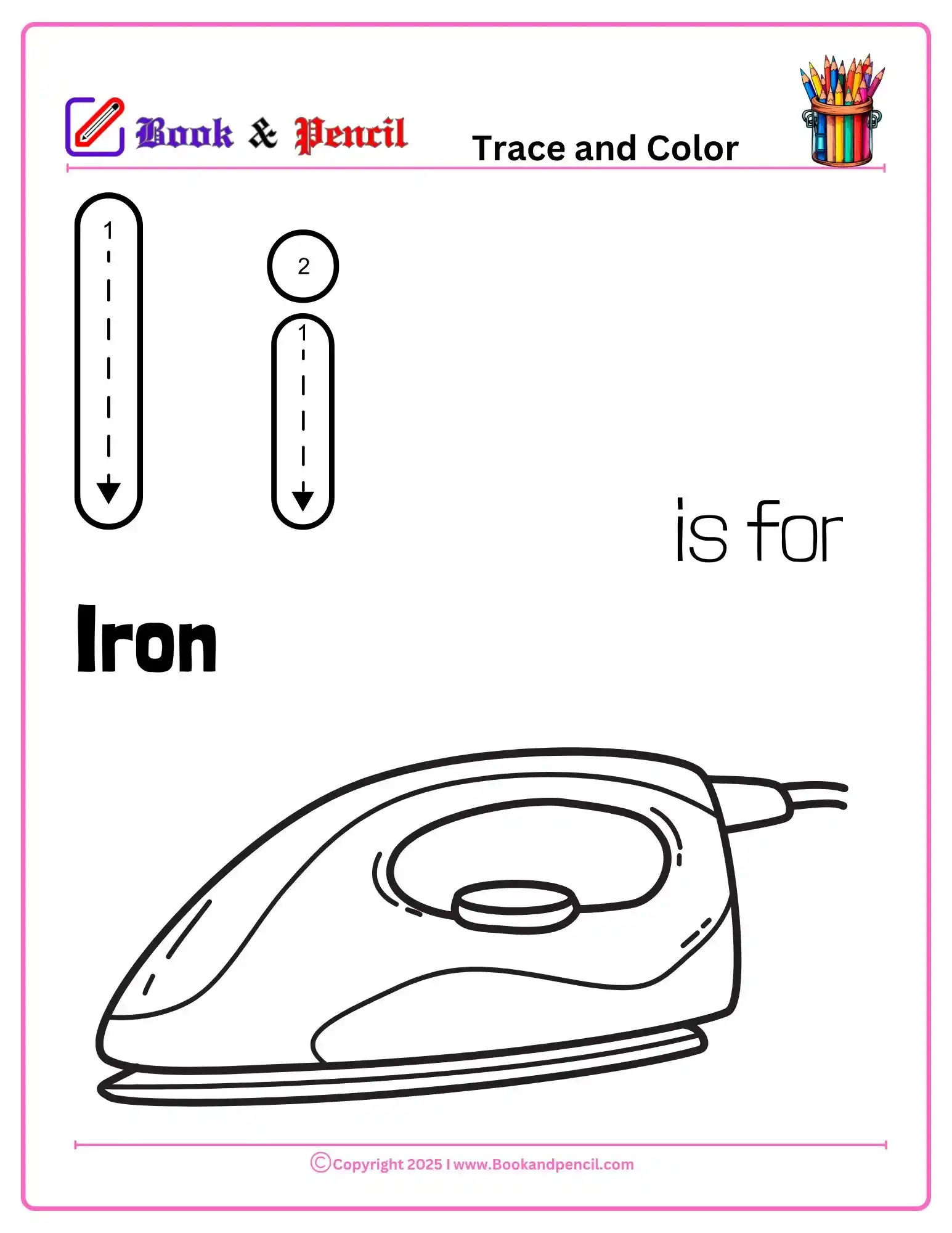 Letter i Coloring Worksheets - Free Printables PDF Download